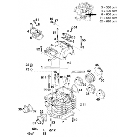 Pipe d'admission 400 EGS 94 ( LC4 )
